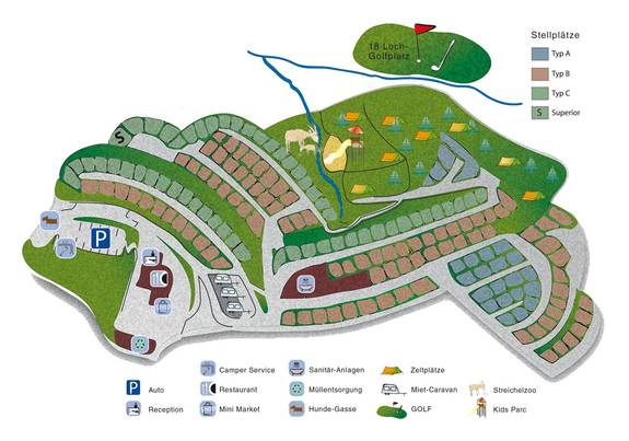 Camping Seiser Alm à Alpe di Siusi, locatifs aussi bien que emplacements.